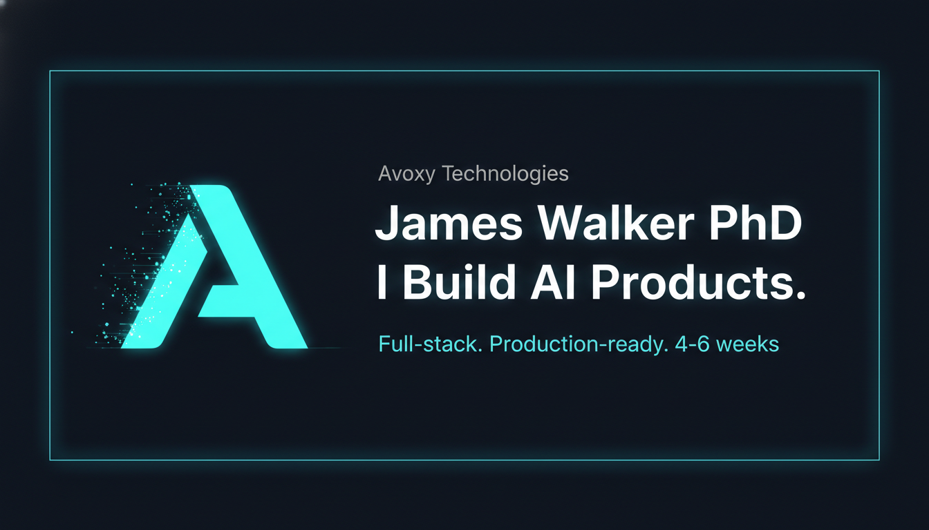 James Walker, PhD — I take new ideas to revenue